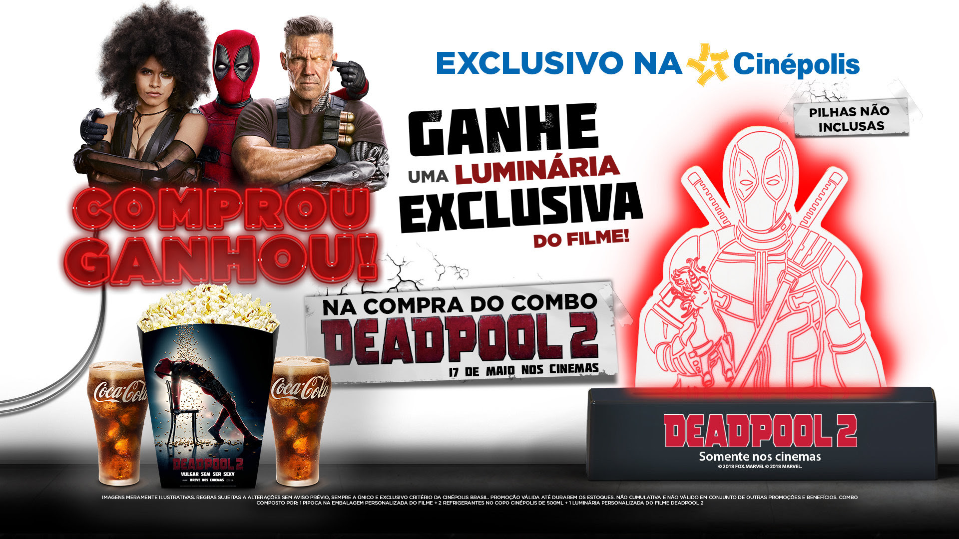 Combo Deadpool chega à Cinépolis